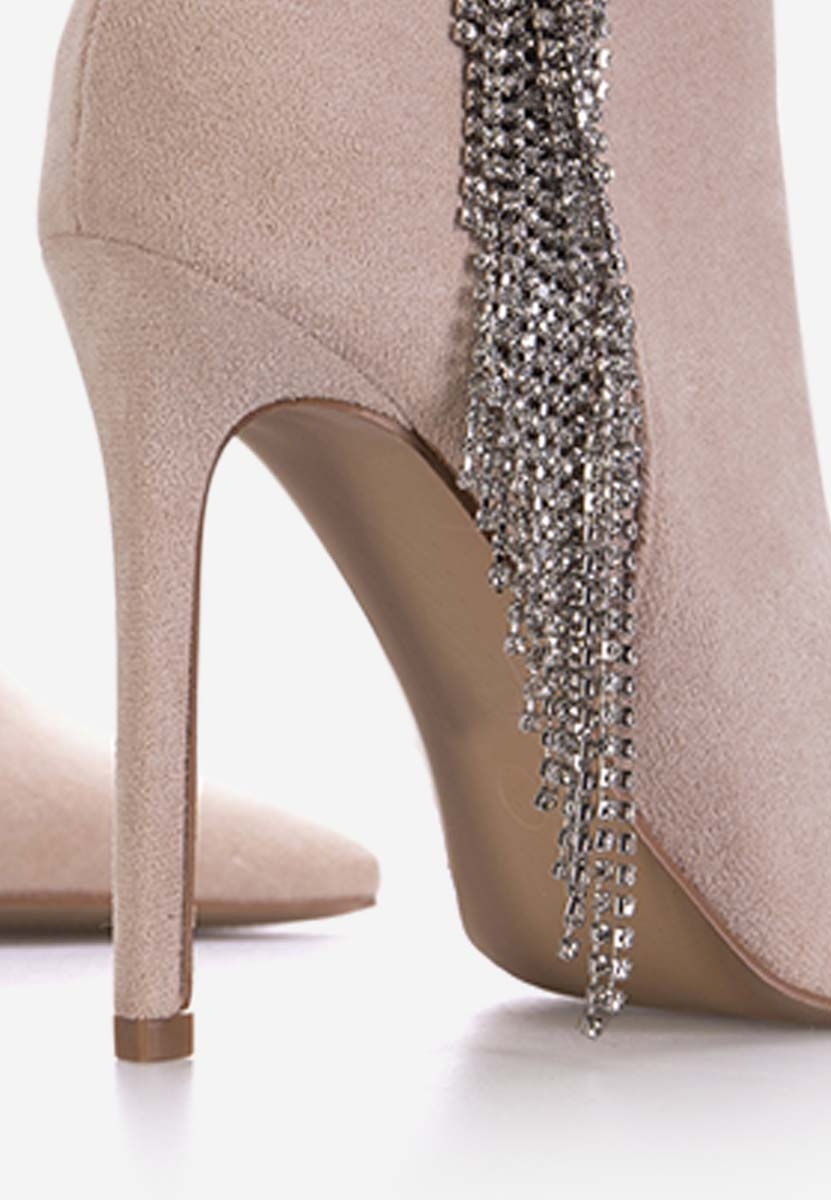 Μποτάκια με λεπτο τακουνι Champagne Viedma Zapatos