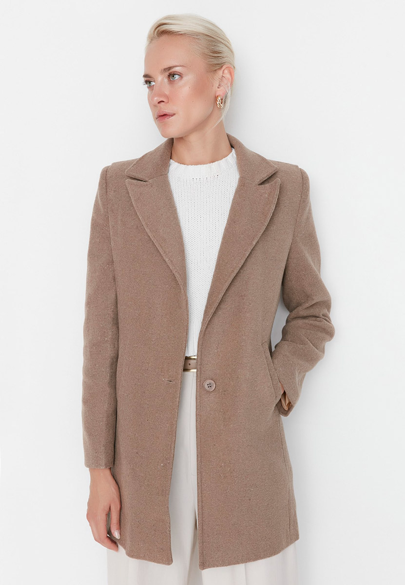 Παλτο γυναικεια καφε Kendall Zapatos