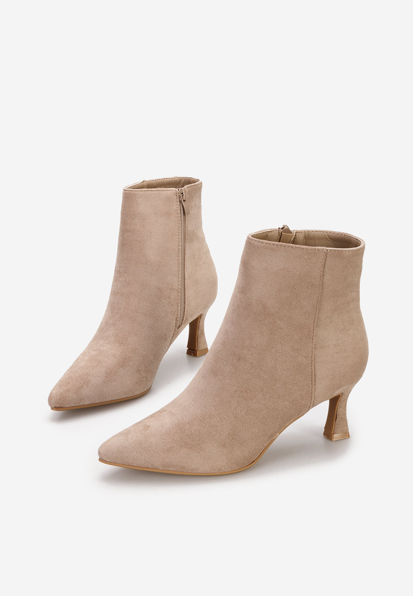 Μποτάκια με λεπτο τακουνι Kaina V2 Χακι Zapatos