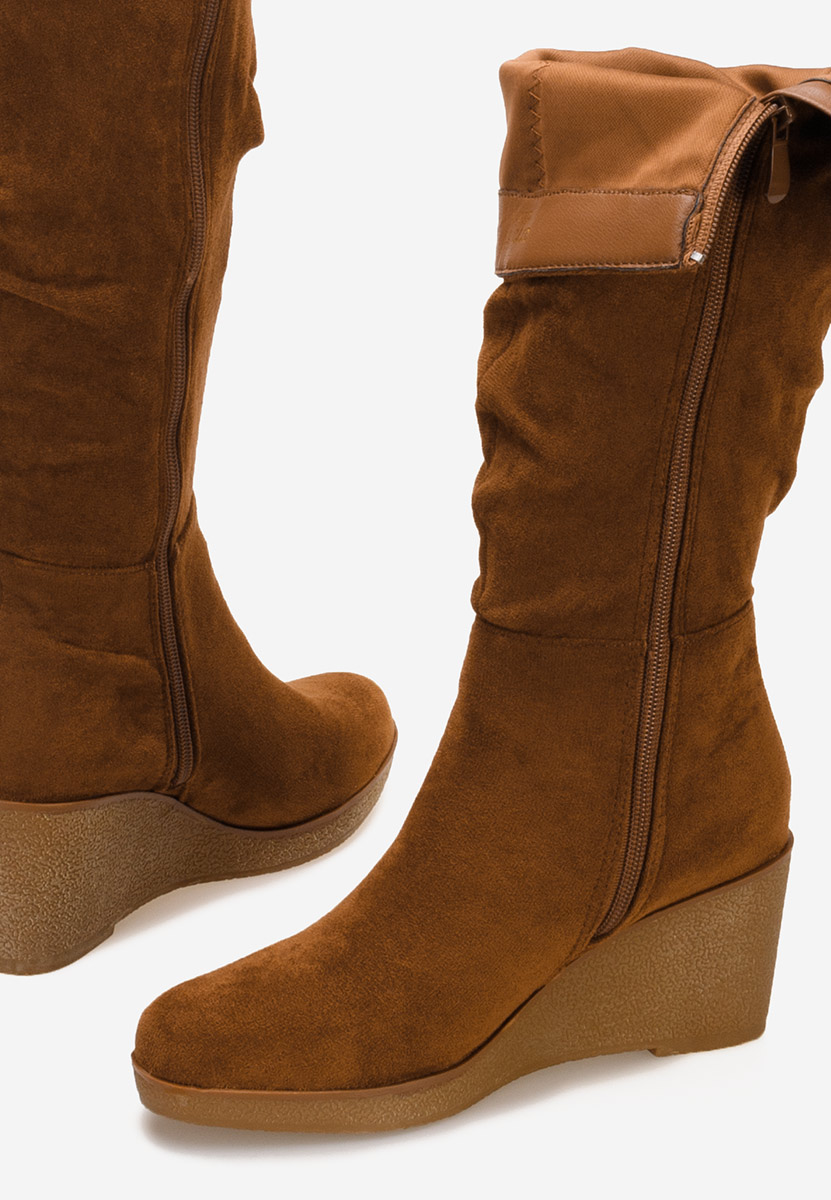 Μπότες με πλατφόρμα Chloe καφε Zapatos