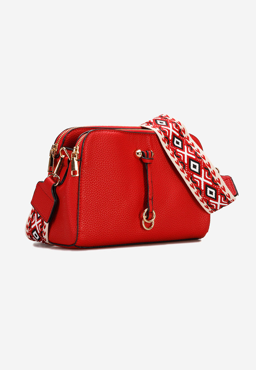 Τσάντα ωμου Vibrant κοκκινες Zapatos