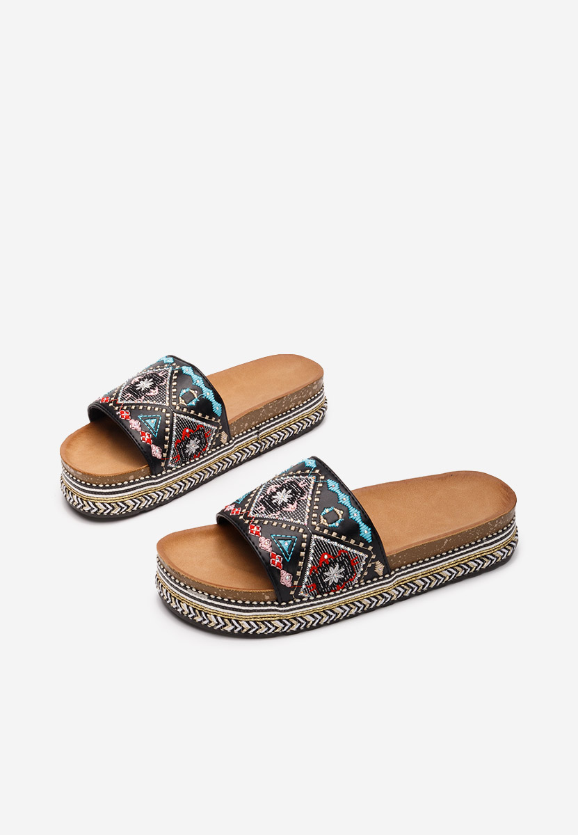 Παντόφλεσ χωρις τακούνι Meliza μαύρα Zapatos