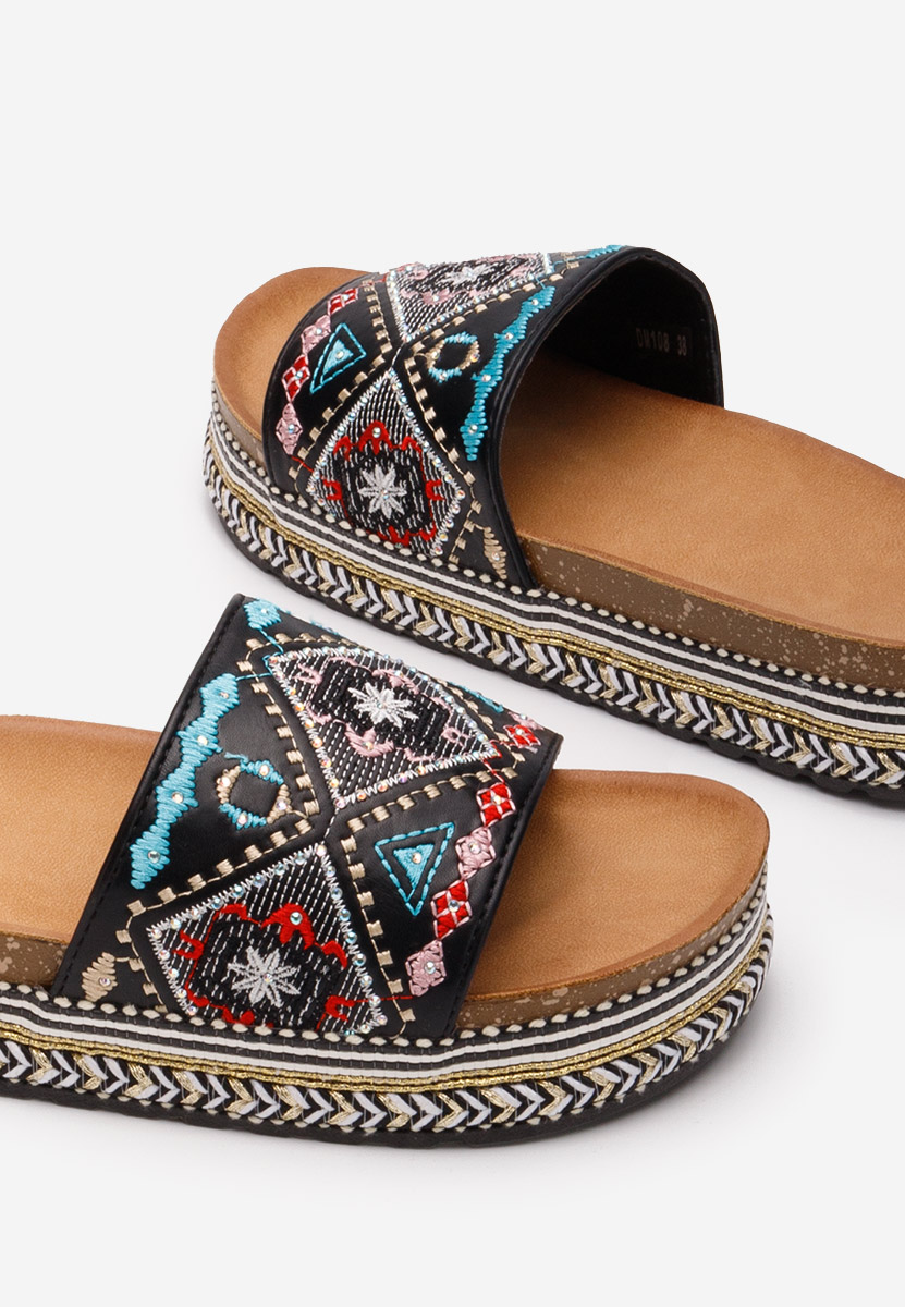 Παντόφλεσ χωρις τακούνι Meliza μαύρα Zapatos