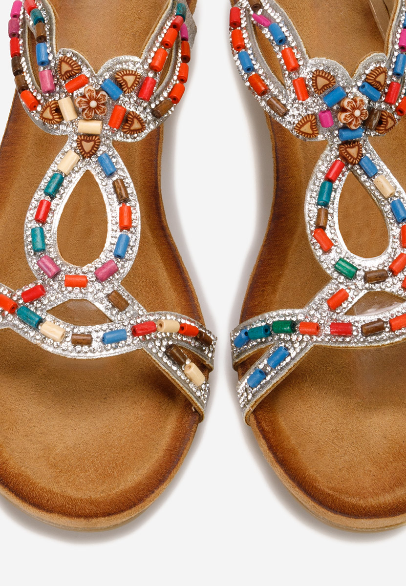 Πέδιλα με στρασ Indris V2 ασιμι Zapatos