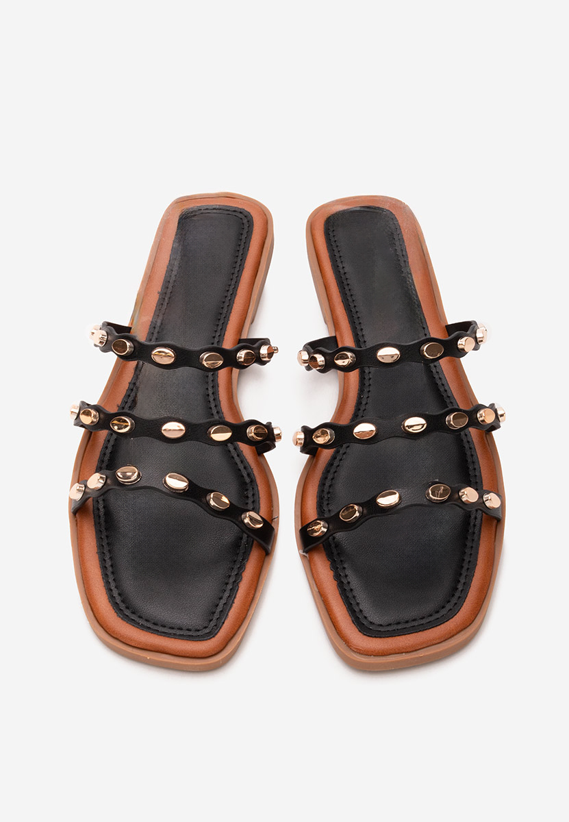 Παντόφλεσ χωρις τακούνι Gatta μαύρα Zapatos