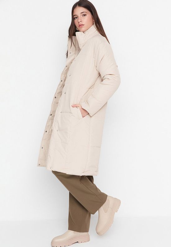 Μπουφαν μακρυ γυναικειο μπεζ Dansete Zapatos