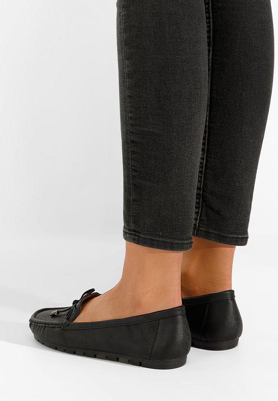 Μοκασίνια γυναικεια Tarragona μαύρα Zapatos