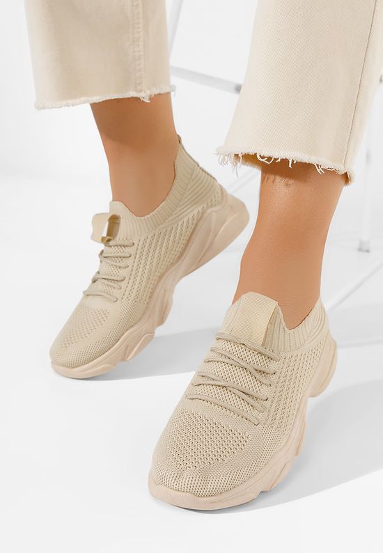Αθλητικά παπουτσια γυναικεια Anastasia μπεζ Zapatos