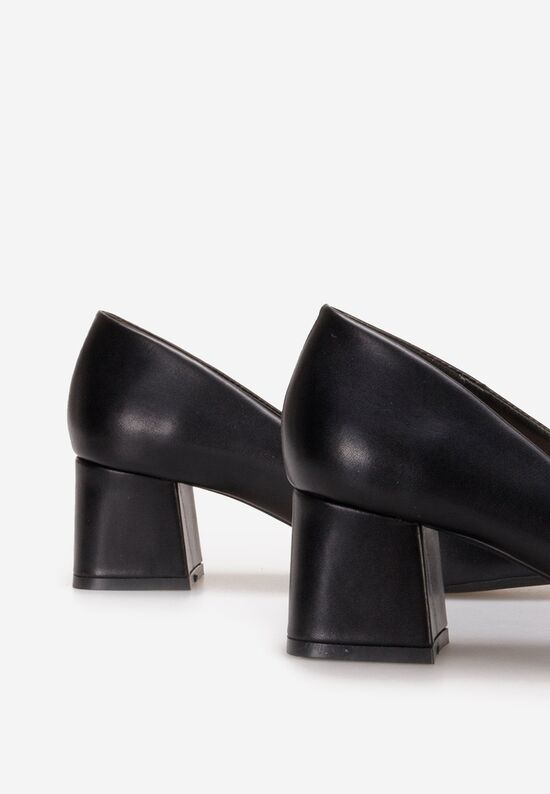 Γόβες με χοντρό τακούνι Marisol B V2 μαύρα Zapatos