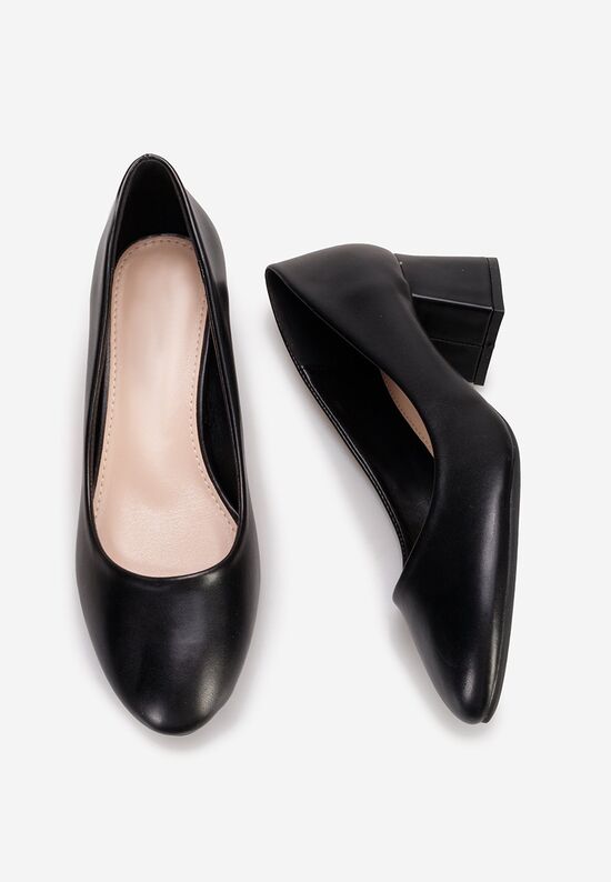 Γόβες με χοντρό τακούνι Marisol B V2 μαύρα Zapatos