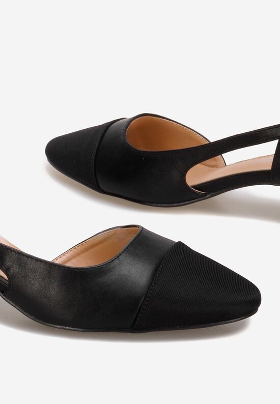 Γόβες slingback Varese μαύρα Zapatos